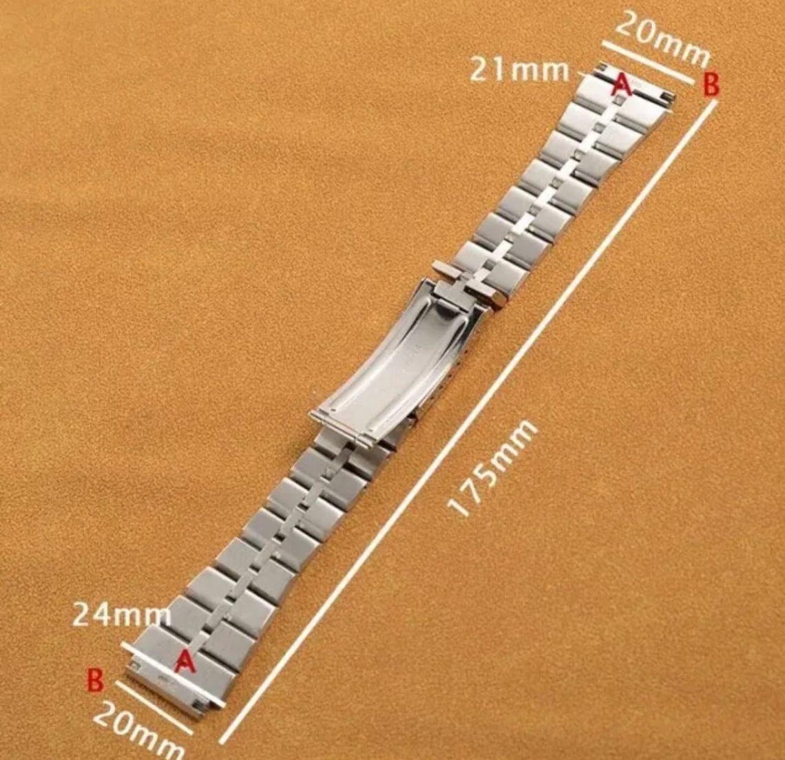 SEIKO BULLHEAD Fishbone 20mm Watch Strap Bracelet Band 6138-0040 6138 ...