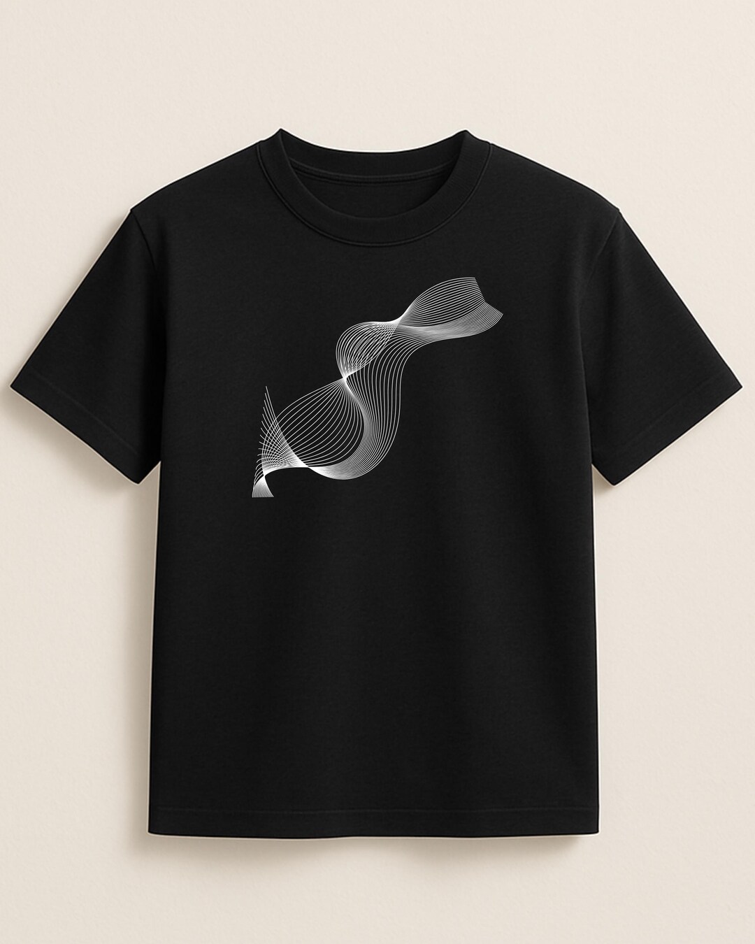 Abstract Frequency Waveform T-shirt | Line Art Design | Unisex ...