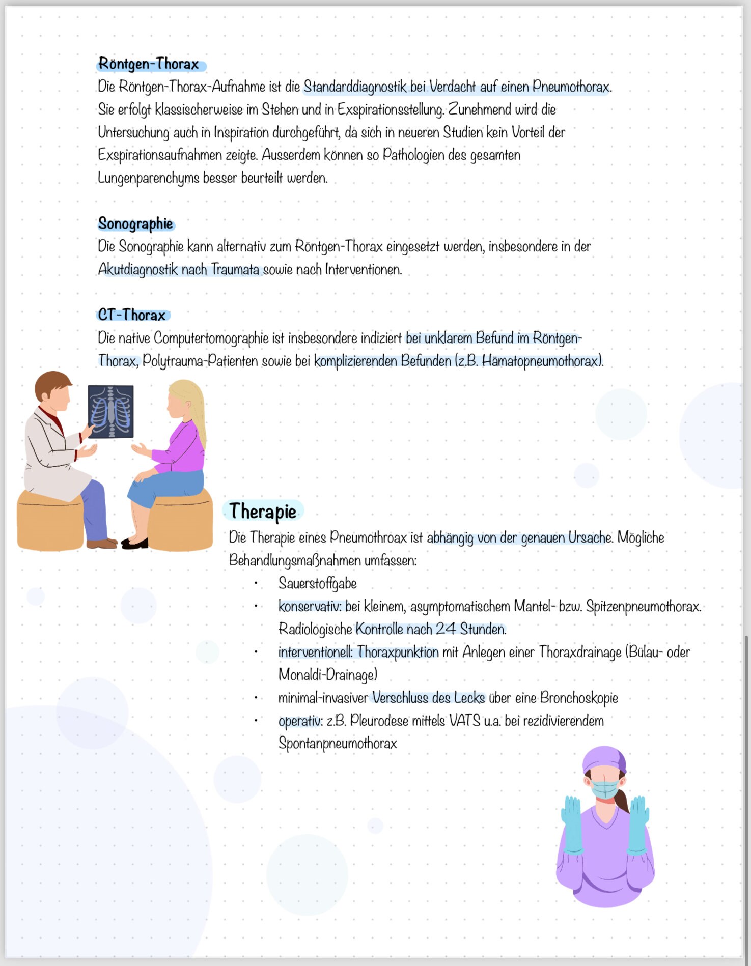 Learning Sheet About Pneumothorax - Etsy