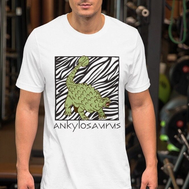 Ankylosaurus T-shirt, Adult Dinosaur Shirt, Men's Gift Ideas ...