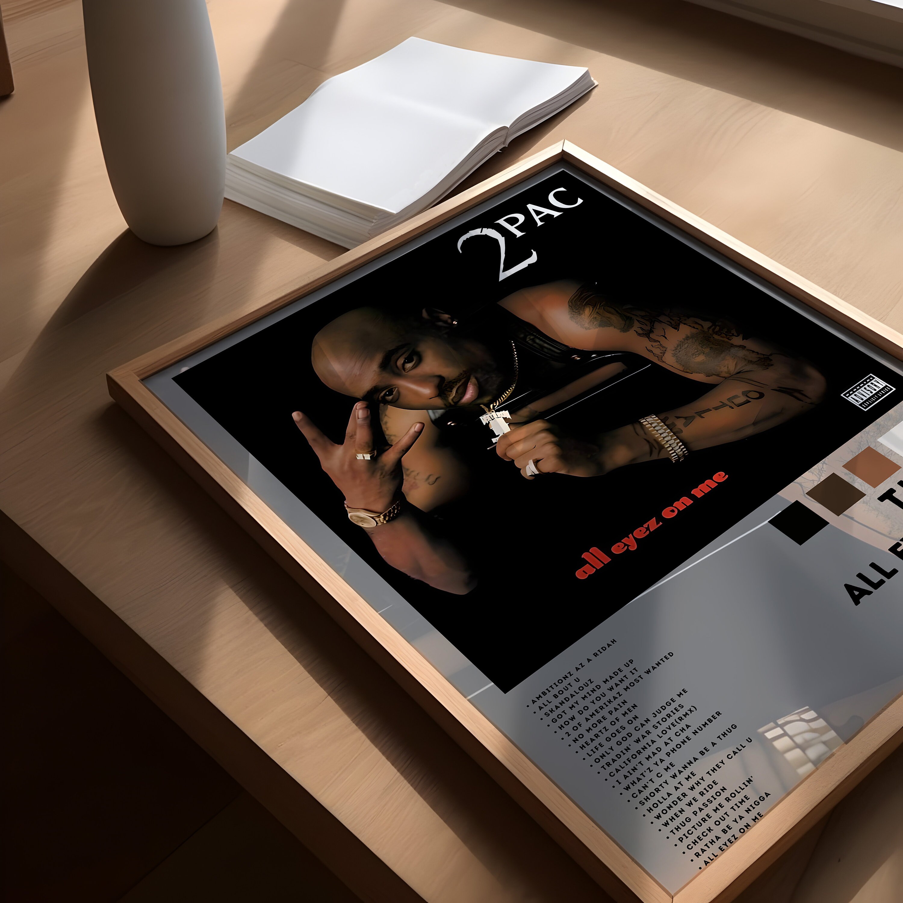 Tupac Album Poster Set of 3, Hip Hop Poster, DIGITAL DOWNLOAD, Rapper ...