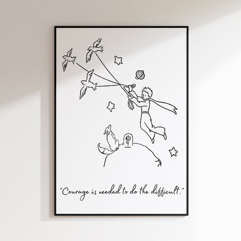 Set of 6 Little Prince Quote Print , Le Petit Prince, DIGITAL DOWNLOAD ...