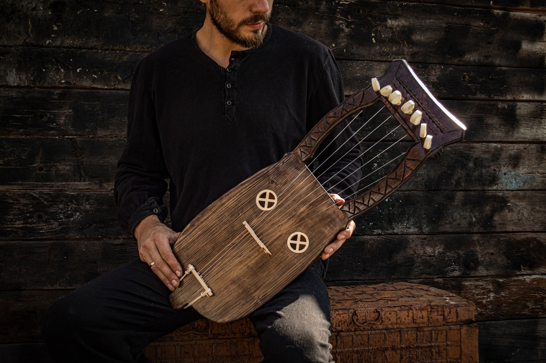Kravik Lyre European Lute Scandic Music Medieval Skald Instrument ...
