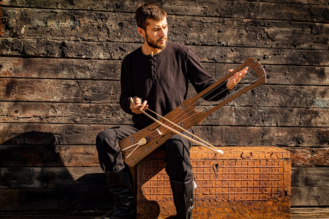 Tagelharpa Bass thor 3 Strings Jouhikko ALT Talharpa Medieval Skald ...