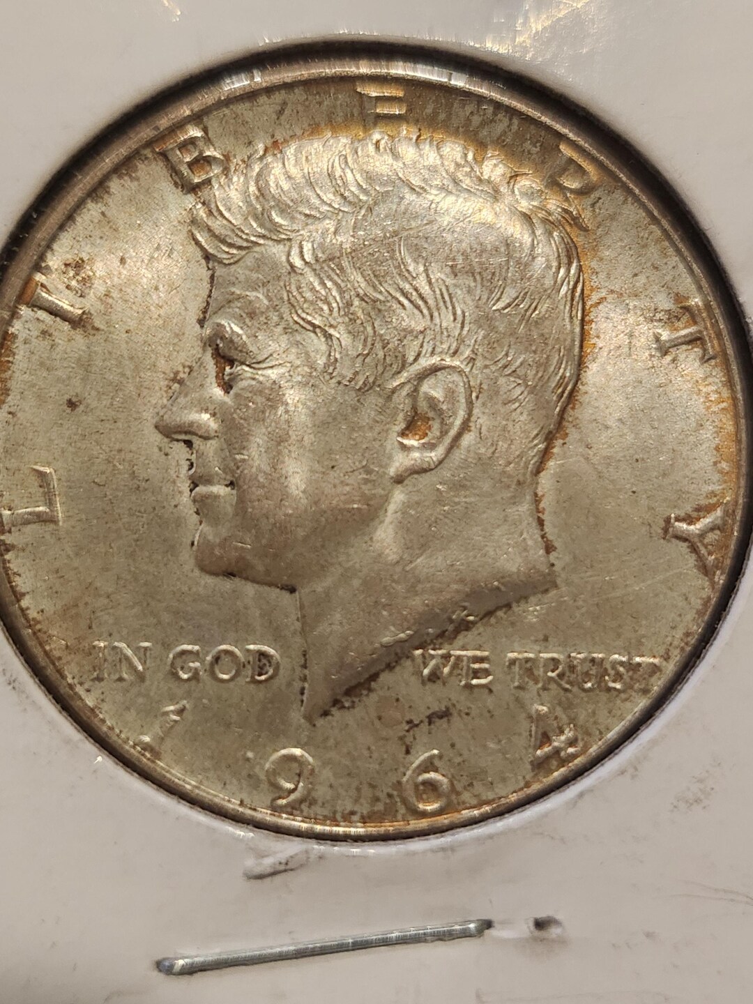 1964 Kennedy Half Dollar, Two Denver Mint Quarters and a Brilliant ...