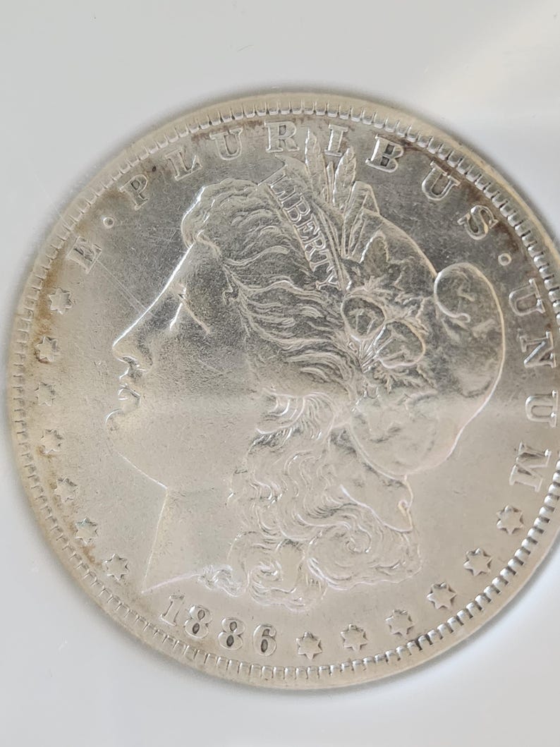 5 Coin Set of New Orleans Minted Morgan Silver Dollars. Very Fine to ...