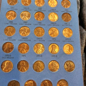 1941-1970 Whitman Cent Folder With Wheat and Memorial Pennies. Fine to ...