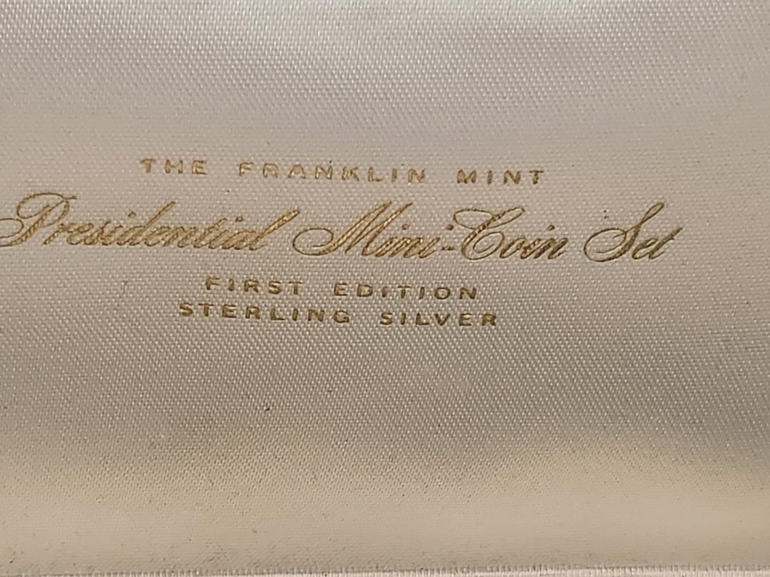 Presidential Mini-coin Set. First Edition and Sterling Silver by the ...