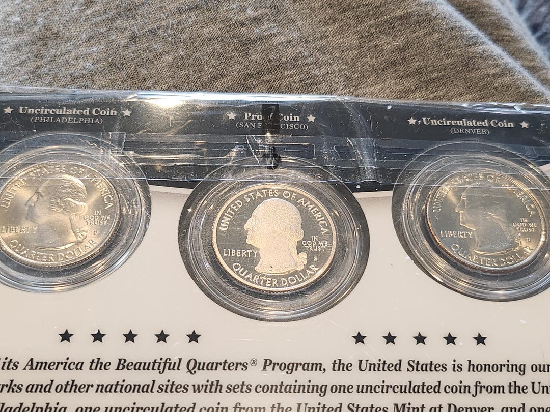 America the Beautiful Quarters Three Coin Set, Hot Springs. Also ...