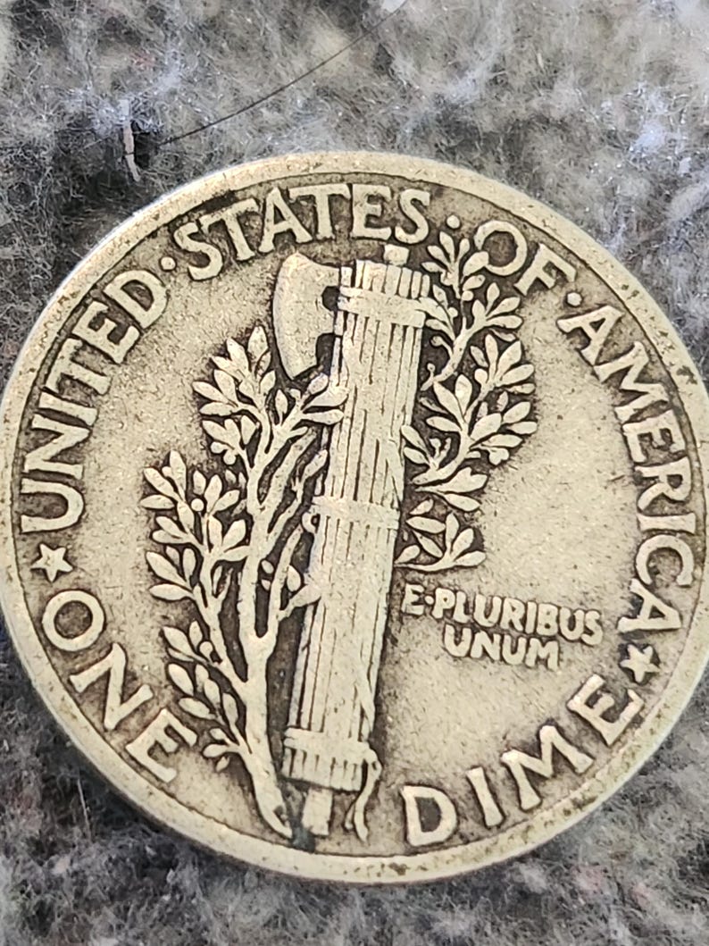 4 Coin Mercury Silver Dime Set. 1941 P- 1943 P, and 1944 D. the Coins ...