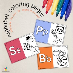 Printable Alphabet Coloring Pages for Kids ABC Preschool Kindergarten ...