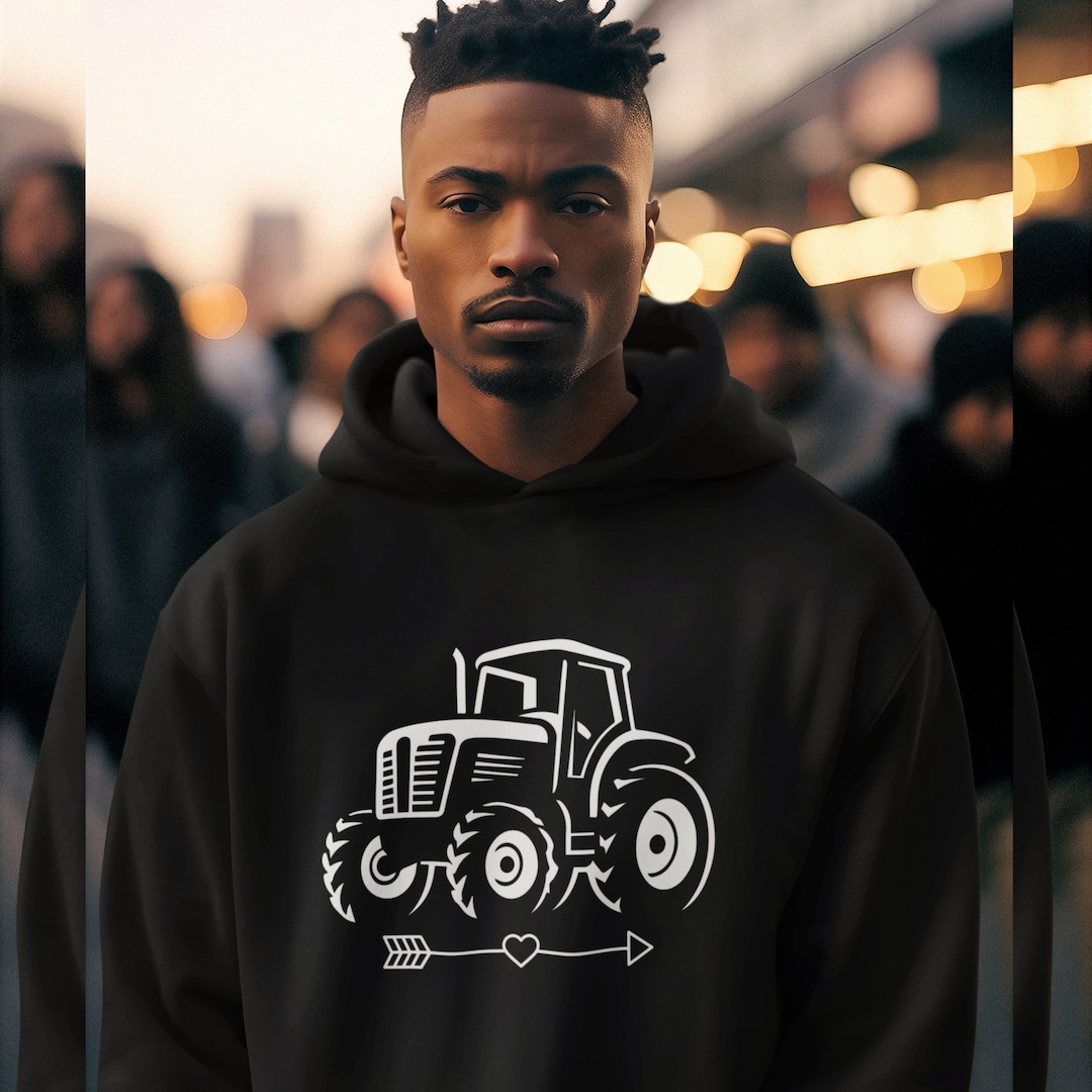 Farm Hoodie,farming Tractor Heartbeat Gift,farm Hoodie,funny Gift ...