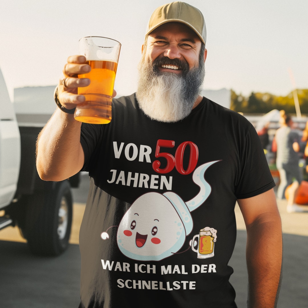 50 Years Ago I Was the Fastest 50th Birthday Man T-shirt, Men's T-shirt ...