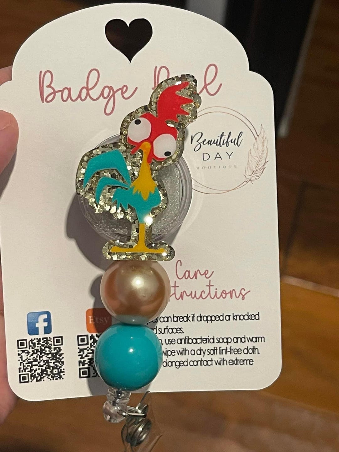Crazy Chicken-nurse-teacher-badge Reel - Etsy