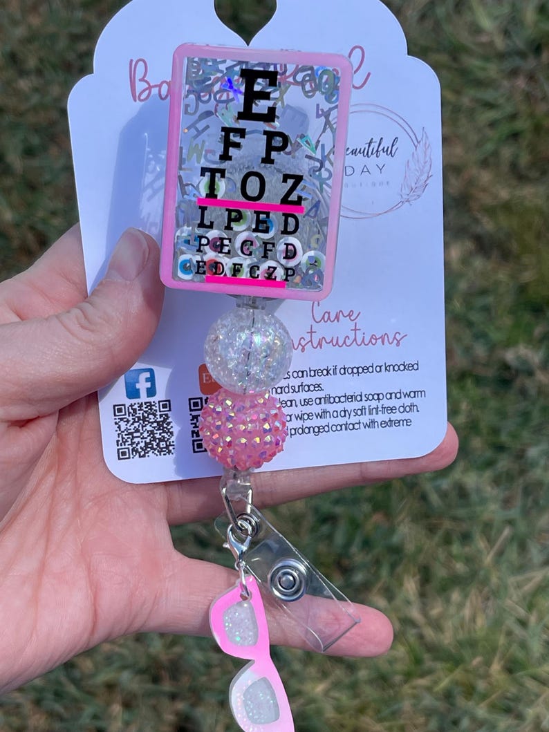 Eye Chart-badge Reel-lanyard-optometry - Etsy