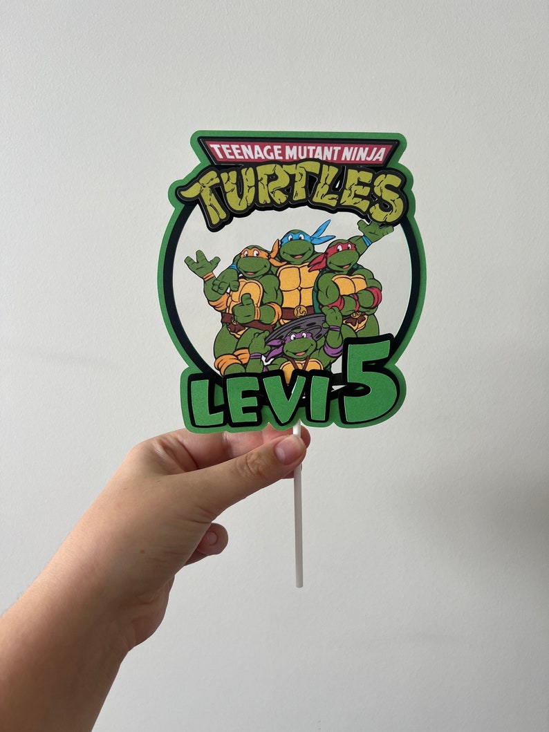 Teenage Mutant Ninja Turtle Cake Topper - Etsy Australia