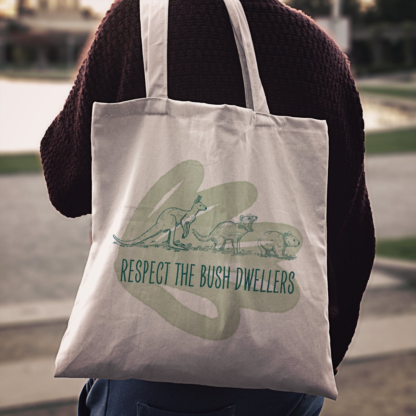 Granola Girl, Respect Local Png, Tote Bag Png, Forest Animals Png, Tote ...