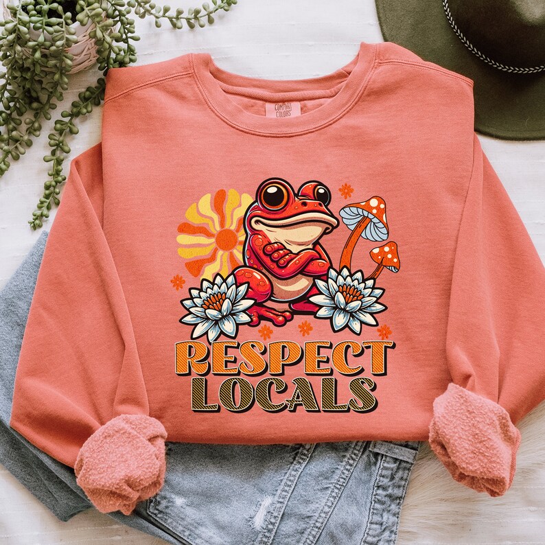 Respect Locals Png, Tote Bag Png, Frog Png, Retro Coffee Mug, Tote Bag ...