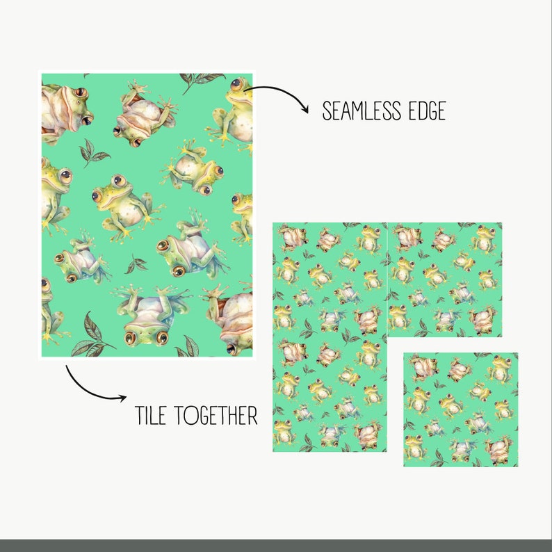 Frog Pattern Seamless, Digital Wallpaper Pattern, Repeat Pattern ...