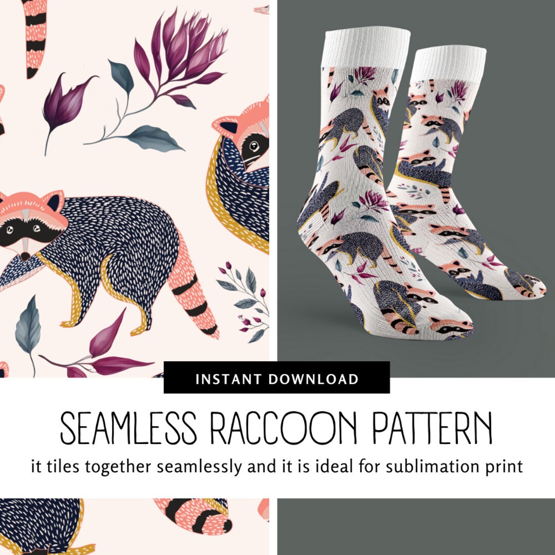 Possum Pattern Seamless, Digital Wallpaper Pattern, Cute Opossum ...