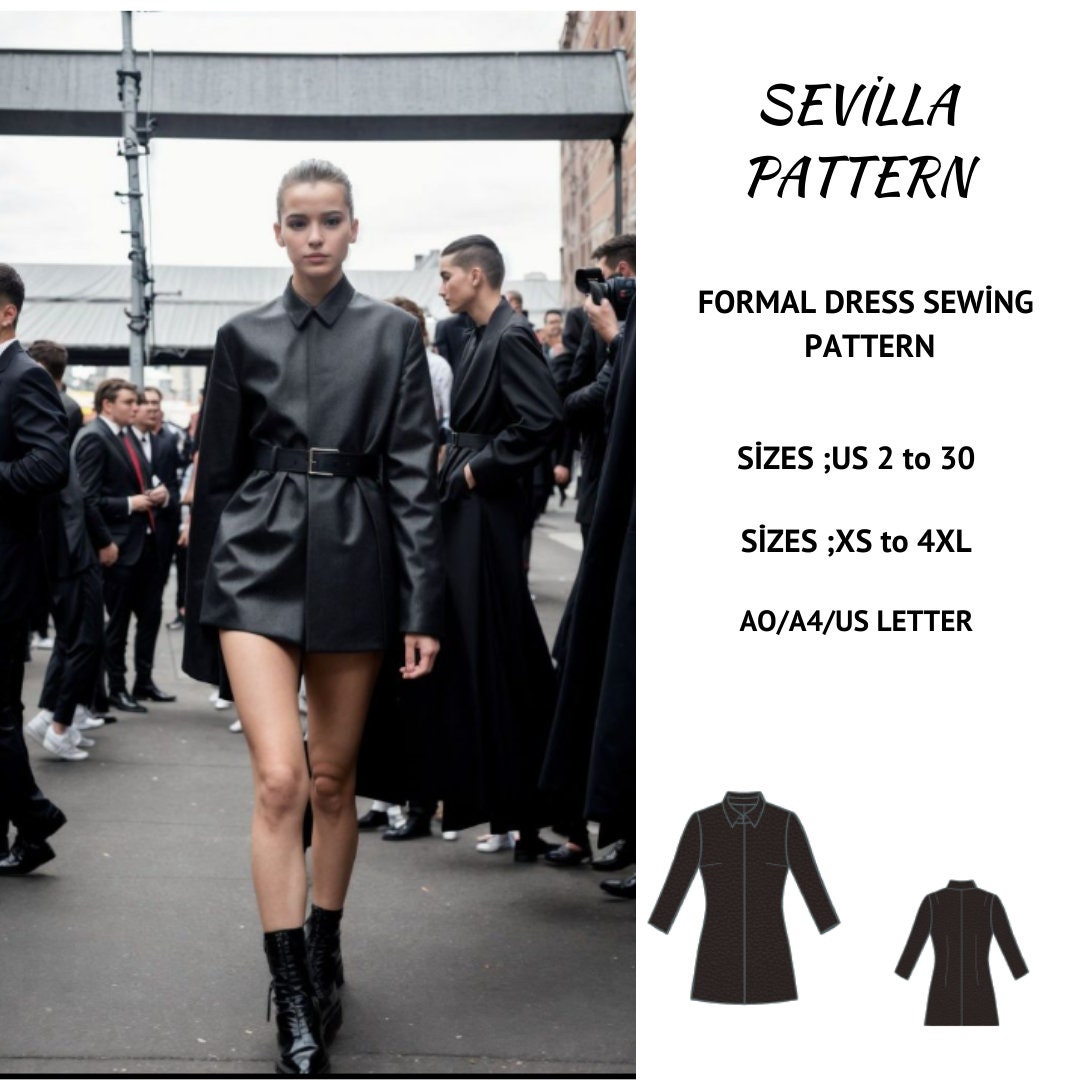 Formal Dress Sewing Pattern,women Easy Dress Pattern,2-30 and XS 4XL ...