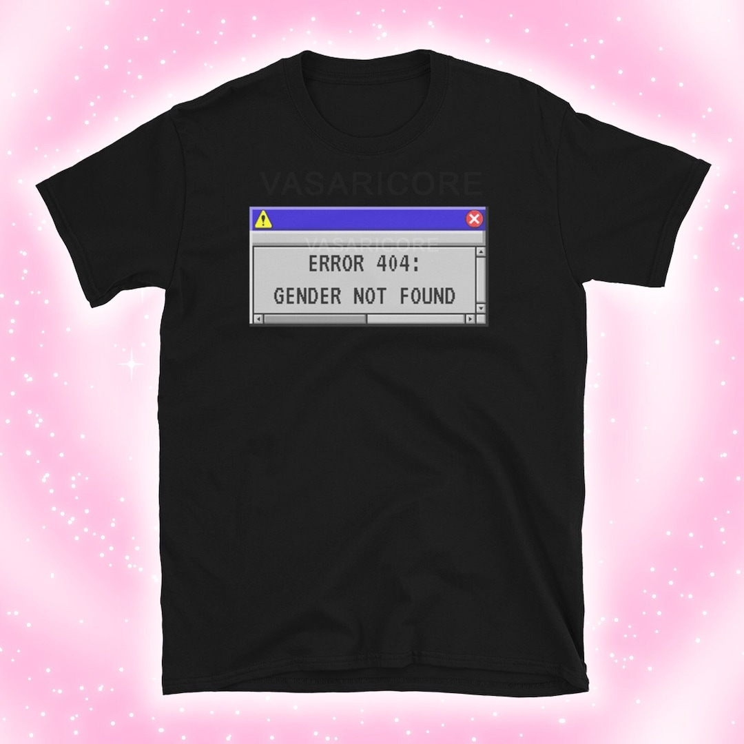 GENDER NOT FOUND, Nb Tee, Pride, Trans Non-binary Flag Gender Non ...