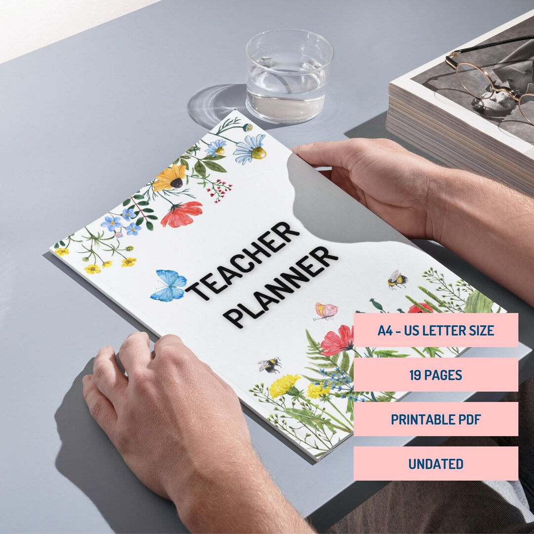 2023 2024 Printable Teacher Planner Undated Teacher Binder - Etsy