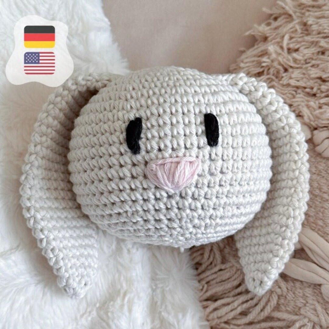 Music Box Helly the Rabbit Crochet Pattern German English - Etsy