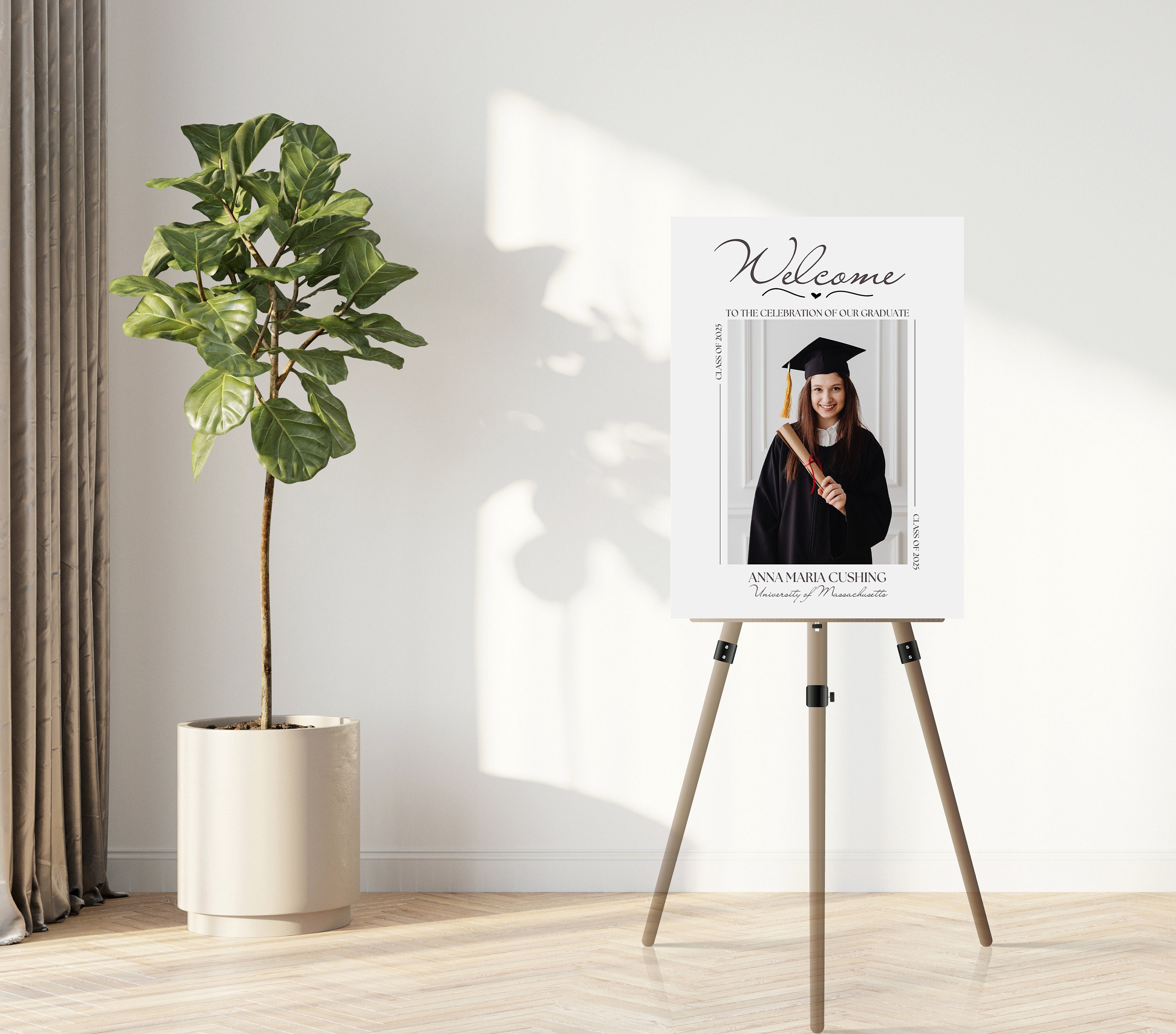 Graduation Party Welcome Sign Template Photo Graduation Welcome Poster ...