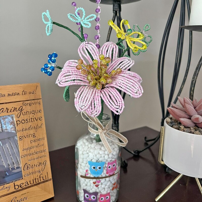 Beaded Flowers - Etsy