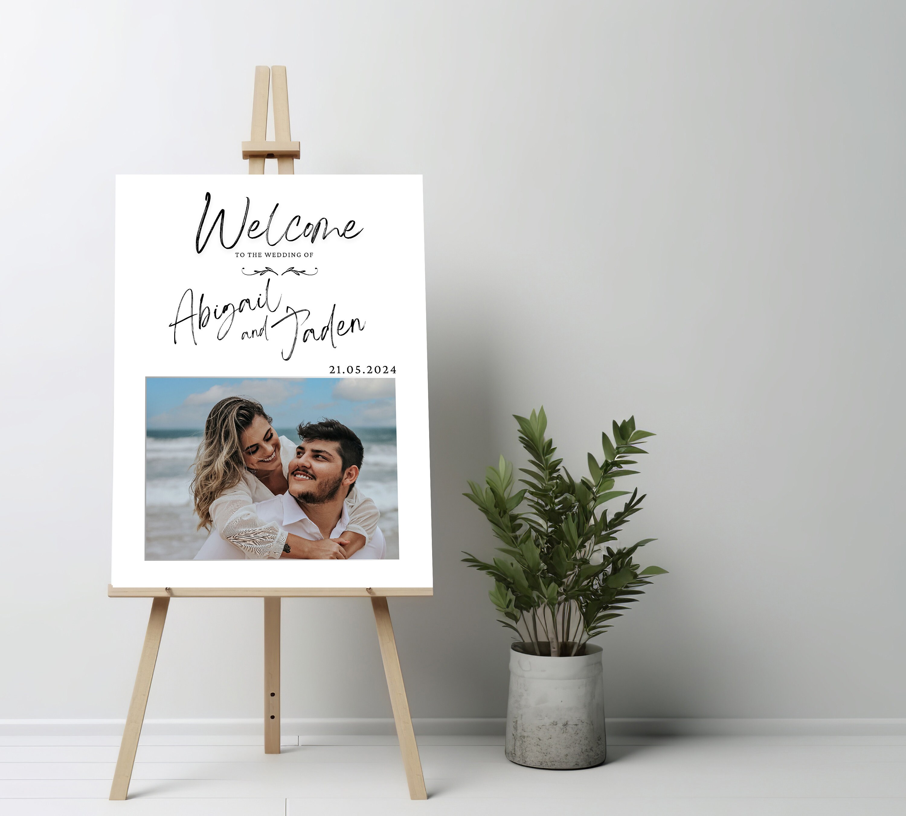 Wedding Welcome Sign Template, Custom Welcome to Our Wedding Poster ...