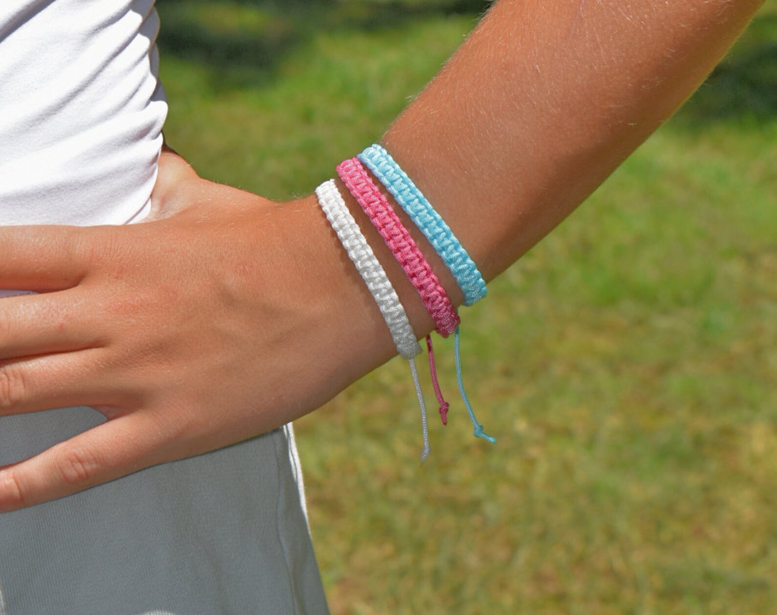 Waterproof Nylon Cord Bracelet: Adjustable Friendship Jewelry - Etsy
