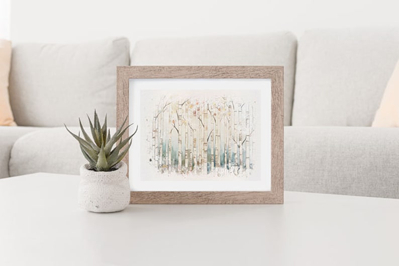 Watercolor Landscape Art Prints: Set of 3, Soft Colors (digital ...