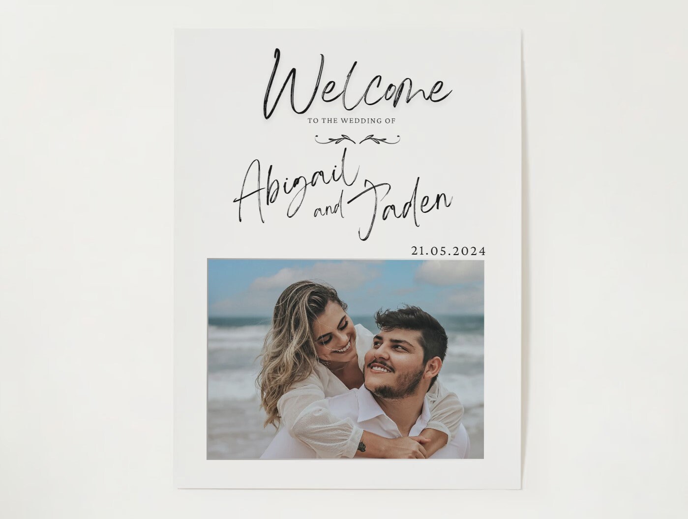 Wedding Welcome Sign Template, Custom Welcome to Our Wedding Poster ...