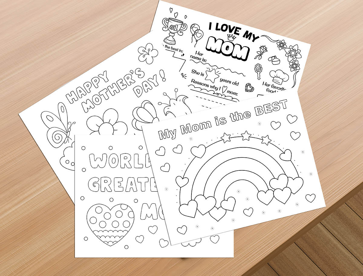 Mom Printables, Mother's Day Coloring Pages, Activities Pages, All ...