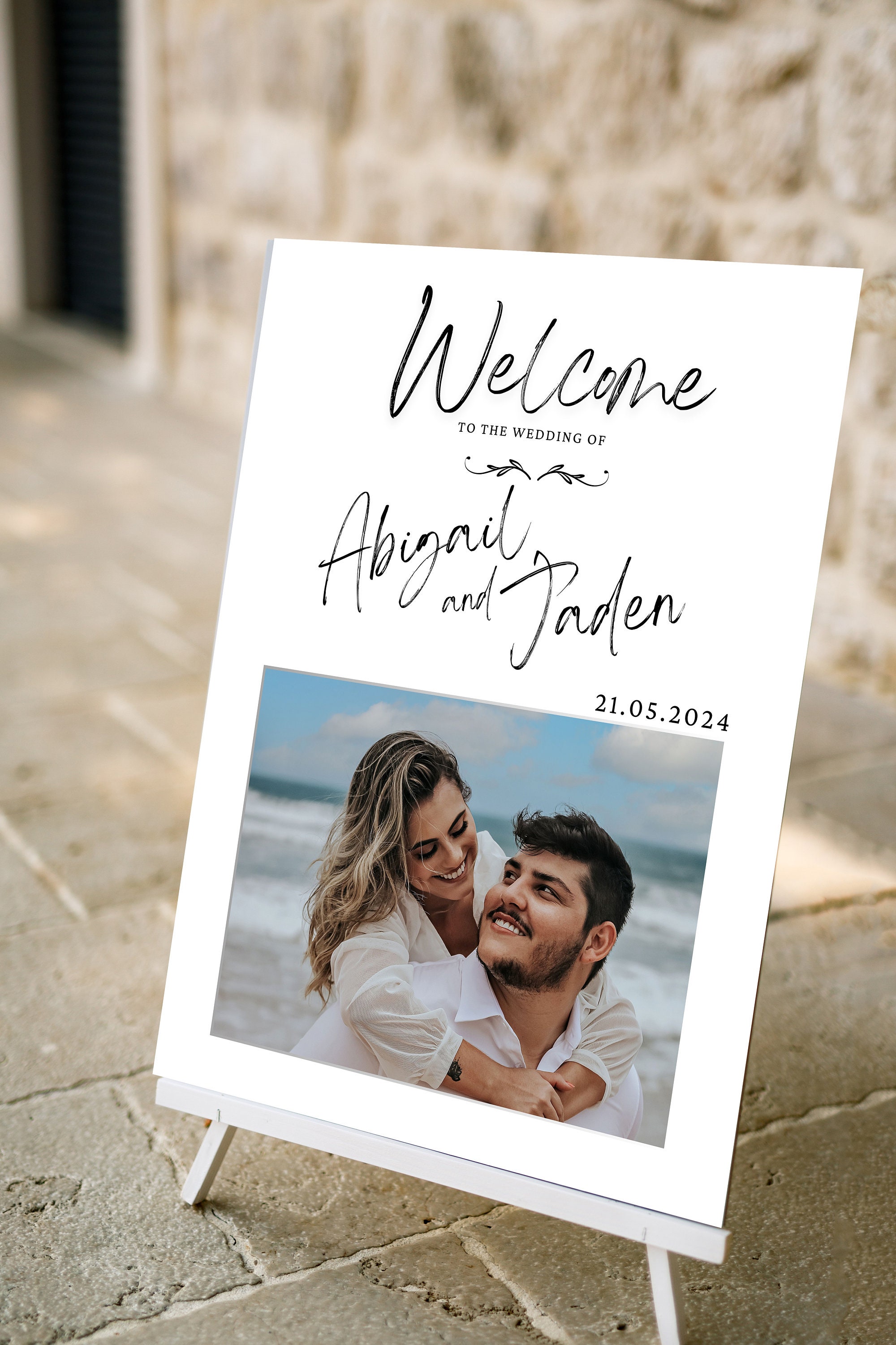 Wedding Welcome Sign Template, Custom Welcome to Our Wedding Poster ...