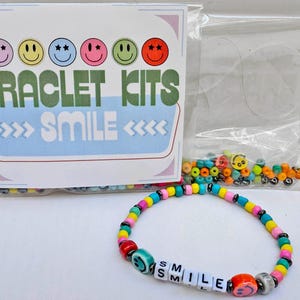 Personalized Bracelet Making Kit, Kids Name Bracelet Craft DIY Party ...