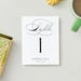 Printed Wedding Table Numbers, Heavy Cardstock Wedding Table Decor ...
