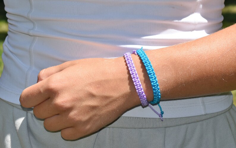 Waterproof Nylon Cord Bracelet: Adjustable Friendship Jewelry - Etsy