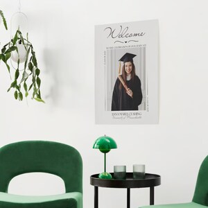 Graduation Party Welcome Sign Template Photo Graduation Welcome Poster ...