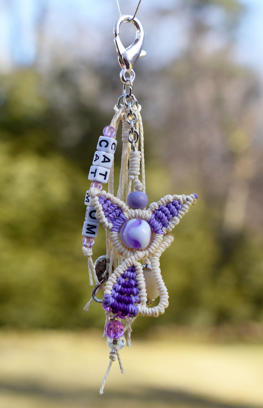 Cat Lover Crystal Keychain, Personalized Sparkle Charm Suncatcher, Cat ...