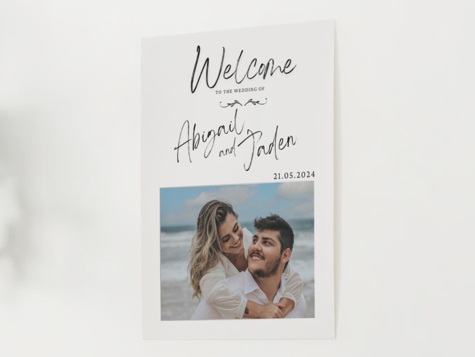 Wedding Welcome Sign Template, Custom Welcome to Our Wedding Poster ...