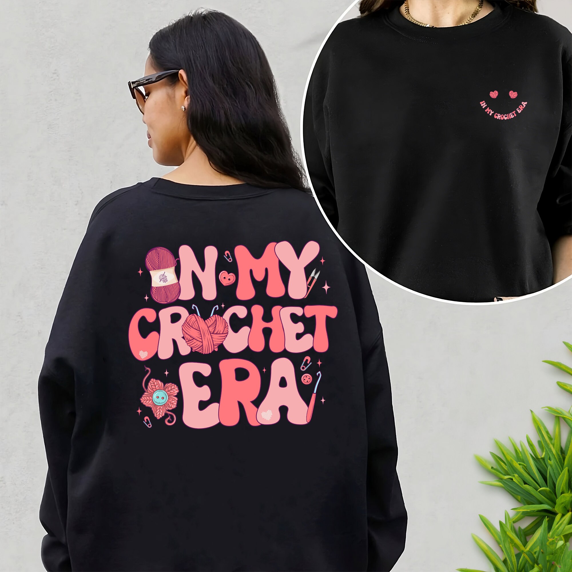 In My Crochet Era Sweatshirt, Funny Crochet Crewneck Sweatshirt ...