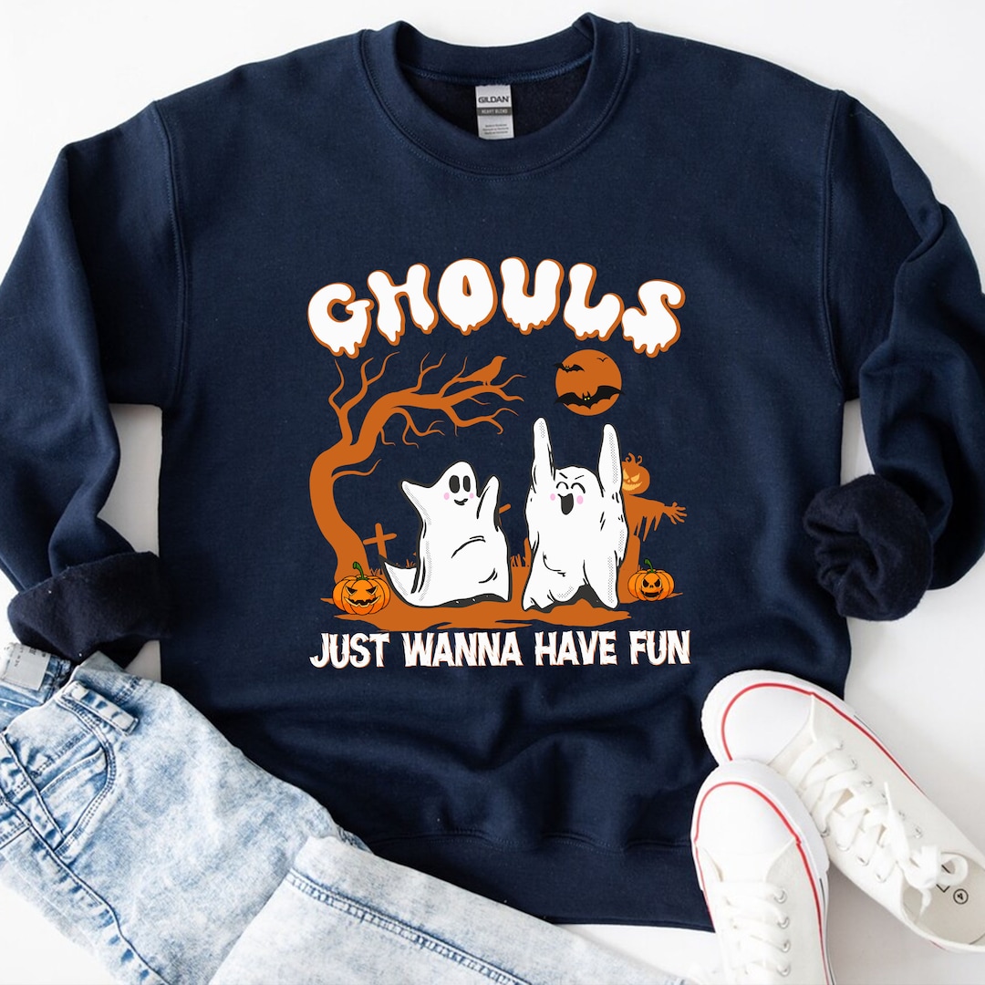 Ghouls Just Wanna Have Fun Halloween Sweatshirt Women - Etsy