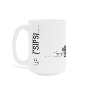 Cheerful Drinking Mantra | White Coffee Mug | ['SIP] & Smile Anyhow ...