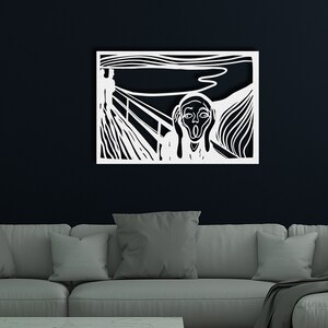 The Scream Metal Wall Art: Edvard Munch Skrik Decor - Etsy