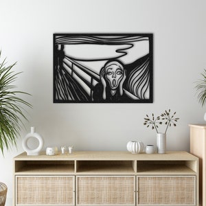 The Scream Metal Wall Art: Edvard Munch Skrik Decor - Etsy