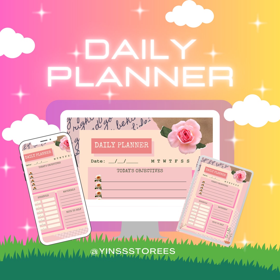 Student Planner Digital Planner for Student Daily Planner for Teacher ...