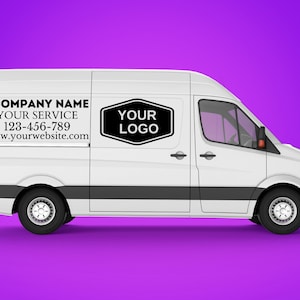 Custom Car Decals - Van Decals - US DOT Number - Truck Stickers ...