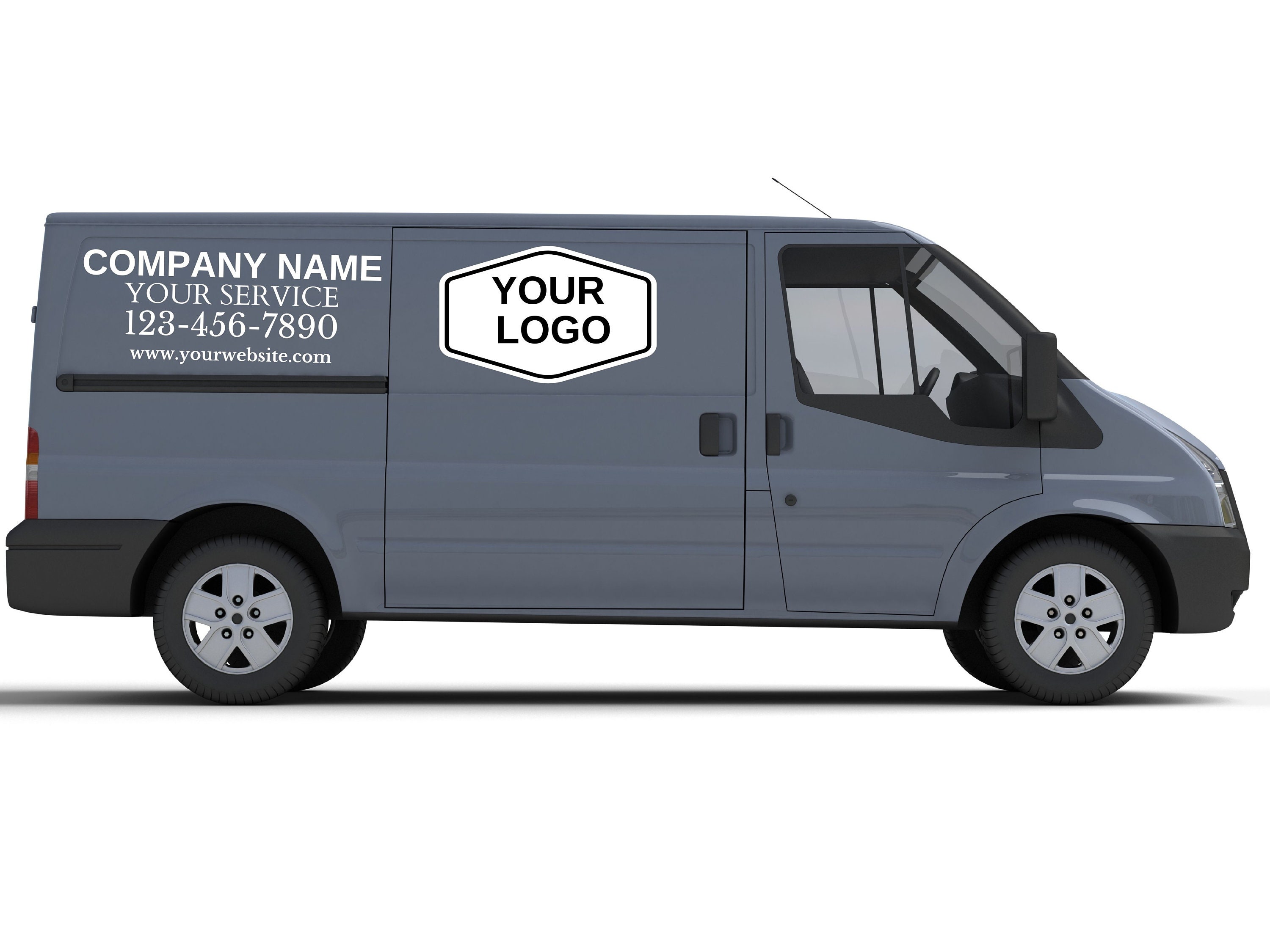 Custom Car Decals Van Decals US DOT Number Truck Stickers Vehicle Decal ...